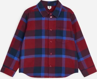 Arket Flanell-Overshirt -Blau