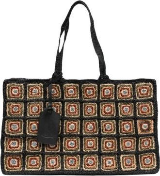 Ibeliv Femme, Sacs, Multicolore, Taille: ONE Size Rio Crochet Tote