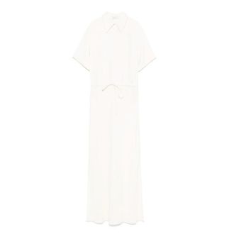 Brunello Cucinelli Beiges Maxikleid mit Polokragen - - Dresses - Damen - Beige - S