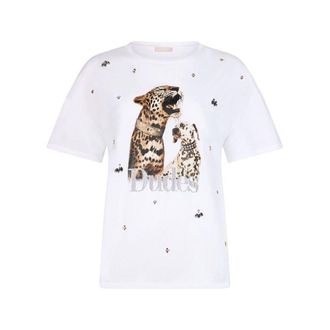 Liu Jo T-shirt avec imprim&eacute; et broderies