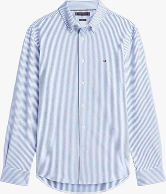 Tommy Hilfiger Chemise droite ray&eacute;e en coton m&eacute;lang&eacute;