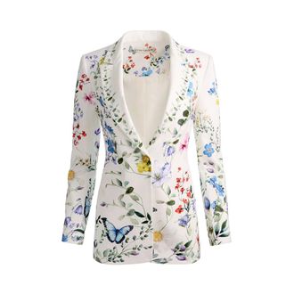 Alice & Olivia Femme, Vestes, Multicolore, Taille: 36 FR Breann Blazer