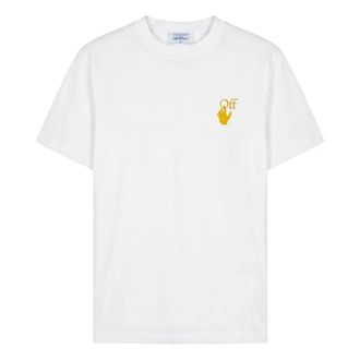 Off-white Baumwoll-T-Shirt mit Logo - - Tops - Herren - Wei&szlig; - XL