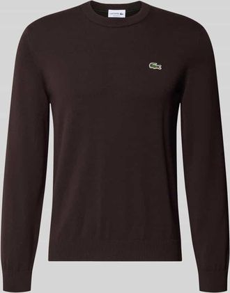 Lacoste Regular Fit Strickpullover aus Baumwoll-Mix