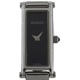 Gucci Montre doccasion en acier inoxydable - Femme - Pre-owned - Noir - Taille: ONE Size