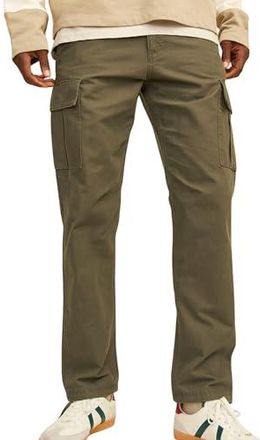 Jack & Jones Pantalon Cargo JPSTKANE JJBARKLEY pour Homme - Coupe ajust&eacute;e - Tailles S, M, L, XL et XXL, Vert Olive, 29W x 30L