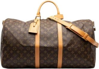 Louis Vuitton Pre-owned Keepall Bandouliere 55 - Femme - Pre-owned - Brun - Taille: ONE Size