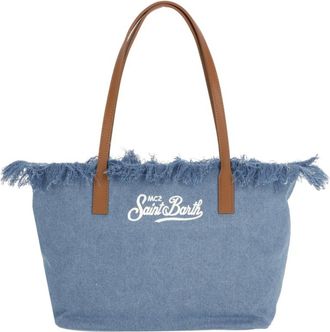 Saint Barth Femme, Sacs, Bleu, Taille: ONE Size City Bag Mid Fringe
