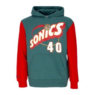 Mitchell & Ness Seattle Supersonics Hoodie 1996 Shawn Kemp - - Sweatshirts & Hoodies - Herren - Blau - S