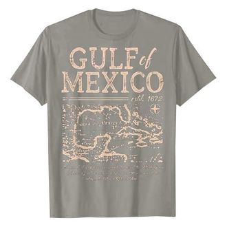 Generic T-shirt d&eacute;t&eacute; pour femme Golfe du Mexique 2025 Forever Trendy Coupe ample Tops mignons &agrave; manches courtes D&eacute;contract&eacute; Sortie Graphique &eacute;t&eacute; 2025 T-shirts