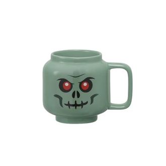 Room Copenhagen Grande Tasse LEGO en C&eacute;ramique - vert Skeleton - 530 ml Cadeau pour Enfants et Adultes | Mug Original et Amusant | Compatible Lave - Vaisselle