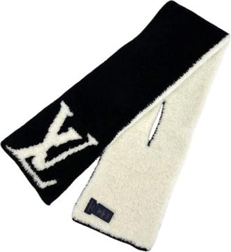 Louis Vuitton unisex, Pre-owned, Noir, Taille: ONE Size &Eacute;charpe Vintage Pre-owned