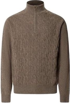 Hackett Pull col zipp&eacute; tress&eacute; en laine