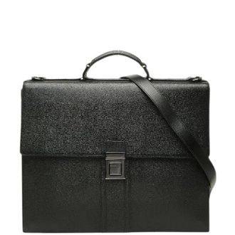 Burberry Pre-owned Leder 2way Business Bag - - Pre-owned - Herren - Schwarzk - ONE SIZE