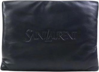 Saint Laurent Sac pochette Pre-owned - Femme - Pre-owned - Noir - Taille: ONE Size
