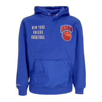 Mitchell & Ness NBA Team Vintage Logo Fleece Hoodie - - Sweatshirts & Hoodies - Herren - Blau - XL