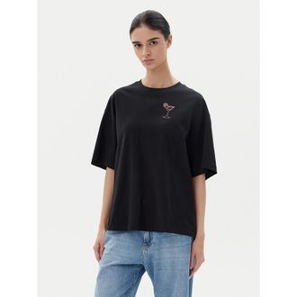 HUGO BOSS T-Shirt C_Eboyfriend_4 50540441 Schwarz Oversize