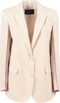 Fabiana Filippi Femme, Vestes, Rose, Taille: 38 FR Giaccia Over Coulisse Dietro in Frescolana
