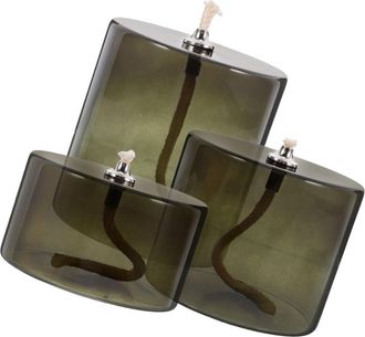 BESPORTBLE 3 St&uuml;ck Vintage Glas &Ouml;llampen mit Baumwollseil Dekorative Petroleumlampen f&uuml;r Tischdekoration und Party Kreative Lampendekoration f&uuml;r Zuhause