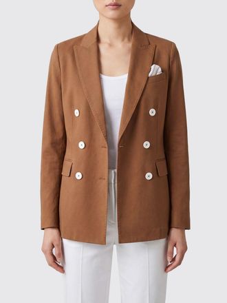 Circolo 1901 Blazer court crois&eacute; en coton stretch coupe slim