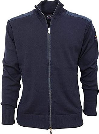 Paul & Shark COP1029-050 Iconic Yatching Full Zip Cardigan Hydrofuge Bleu Marine Regular Fit Homme (Bleu marine, XXXXXL), Voir photo, 5X-Large