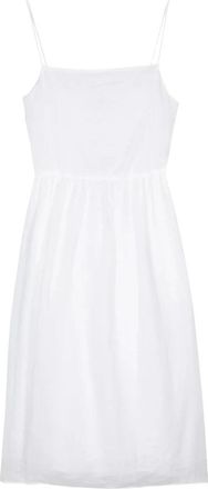 Tommy Hilfiger Leinen-Midi-Slipdress - - Dresses - Damen - Wei&szlig; - S