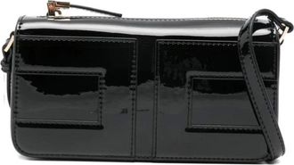 Elisabetta Franchi Femme, Sacs, Noir, Taille: ONE Size Borsa a spalla