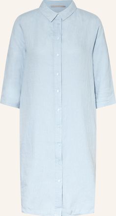 (The Mercer) N.Y. (The Mercer) N.Y. Hemdblusenkleid Aus Leinen Mit 3/4-Arm blau