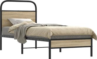 Generic Bettrahmen aus Ger&auml;ucherter Eiche, 90 X 200 cm, Langlebiges Holzwerkstoff, Matratze Separat Erh&auml;ltlich (80 x 200 cm)