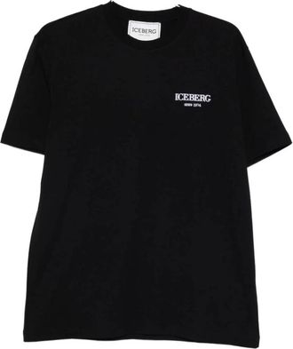 Iceberg Homme, Tops, Noir, Taille: S T-Shirt Col Rond