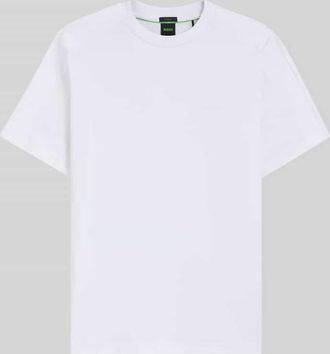 HUGO BOSS Regular Fit T-Shirt aus Baumwoll-Mix Modell TS_Union Tape
