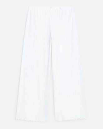 Arket Pointelle-Strickhose -Wei&szlig;