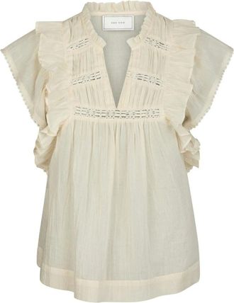 Neo Noir Femme, Blouses et Chemises, Jaune, Taille: 38 FR Jayla S Voile Top