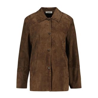 Max Mara Lederjacke - - Jackets - Damen - Braun - 2XS