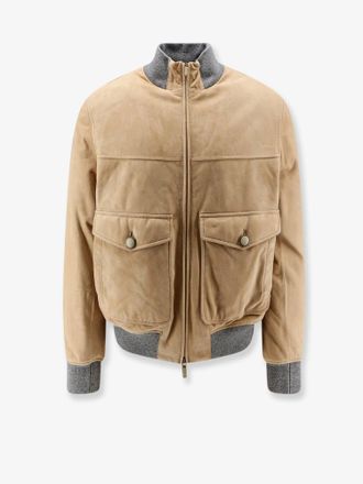 Brunello Cucinelli Padded suede jacket - BRUNELLO CUCINELLI - gender_Man