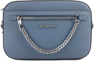 Michael Kors Grand sac &agrave; bandouli&egrave;re pour femme Jet Set East West Chain (Denim), bleu