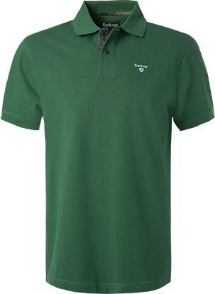 Barbour Herren Polo-Shirt gr&uuml;n Baumwoll-Piqu&eacute;