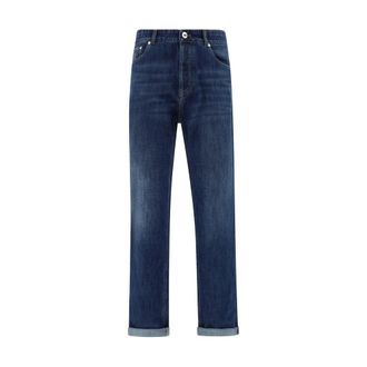 Brunello Cucinelli Jeans mit umgeschlagenem Saum - - Jeans - Herren - Blau - XL