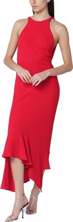 Andamane Femme, Robes, Rouge, Taille: 38 FR Carmen Asymmetric Open Back Midi Dress