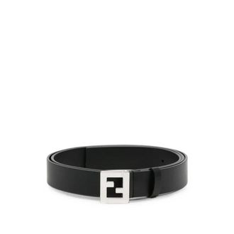 Fendi FF Logo G&uuml;rtelschnalle - - Accessories - Herren - Schwarzk - 95 CM