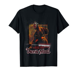 Star Wars Darth Maul The Dark Side Text Poster T-Shirt