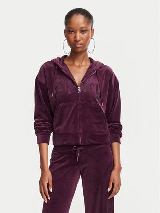 Juicy Couture Sweatshirt Old Gothic JCWAS226333 Dunkelrot Slim Fit
