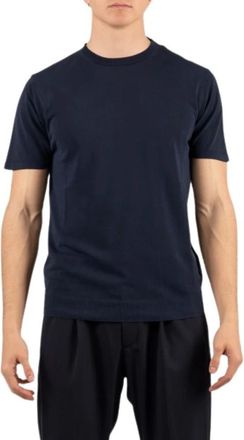 Daniele Fiesoli Homme, Pulls, Bleu, Taille: 2XL T-shirt ras du cou