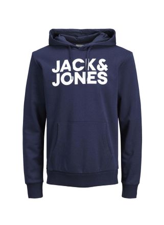 Jack & Jones Herren JCORETAIL Sweat Hood NOV LTN Kapuzenpullover, Blau, XXL