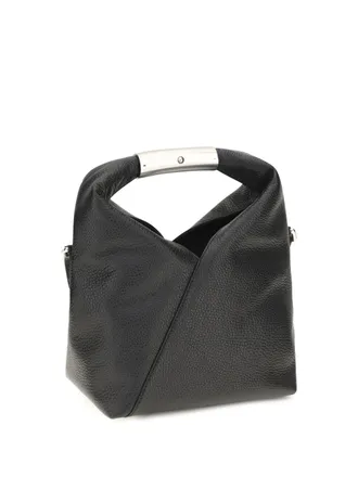 Maison Margiela Womens Japanese Mini Handbag Black Calf Leather Bos Taurus Handbags Hand Bags