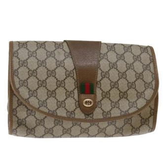 Gucci Pre-owned Cuir pochettes-minaudieres - Femme - Pre-owned - Beige - Taille: ONE Size