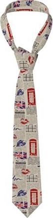 Generic Cravate Pour Hommes Union Jack, Drapeau Britannique Classique Cravates &Eacute;l&eacute;gant Cravate Pour Accessoires &Eacute;v&eacute;nements Remise De Dipl&ocirc;me