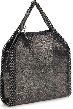 Stella McCartney Womens Small Falabella Shoulder Bag Dark Navy Polyester