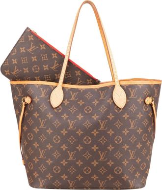 Louis Vuitton Crossbody Bags - Louis Vuitton Canvas Monogram Neverfull MM Shopper - Gr. unisize - in Braun - f&uuml;r Damen