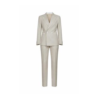 Tagliatore Doppelreihiger Anzug - - Suits - Herren - Beige - L